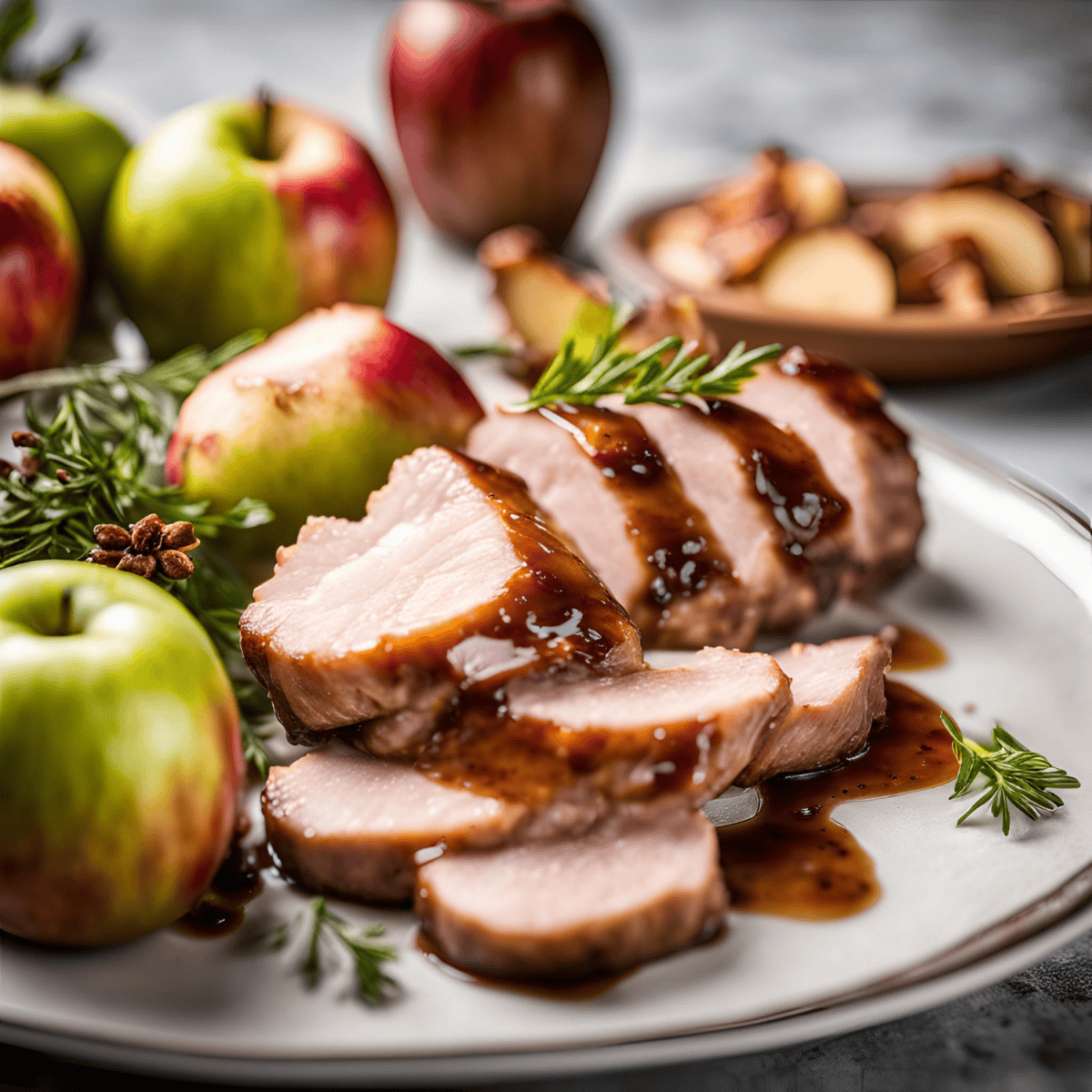 Pork Tenderloin with Apple Glaze - Feast+